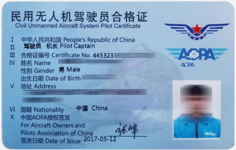 民用无人机驾驶员合格证图标