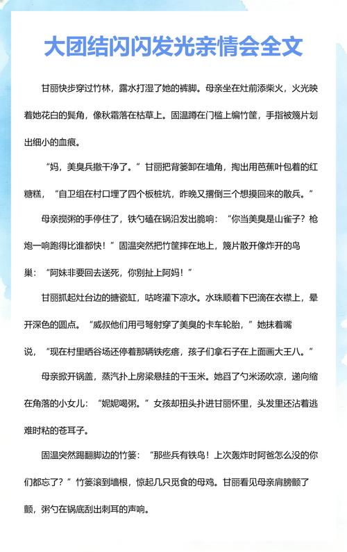 (一)亲情会-大团结-闪闪发光全文在线图标