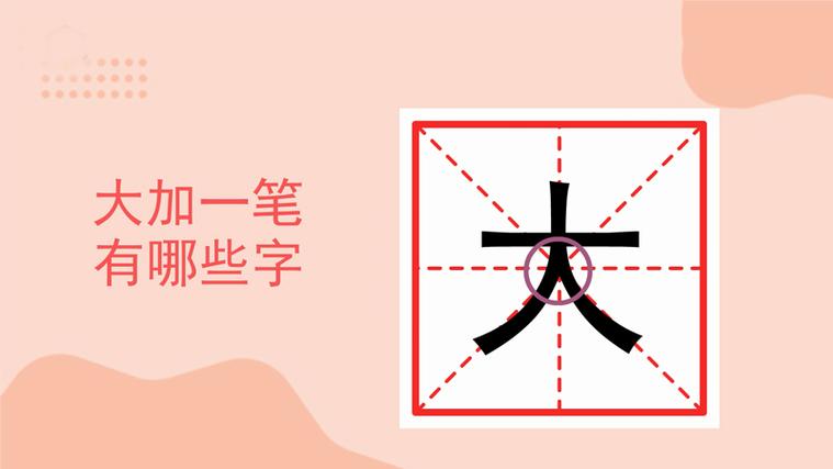 大字加一笔有哪些字图标