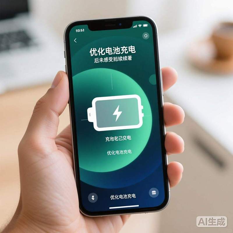 iPhone优化电池充电图标