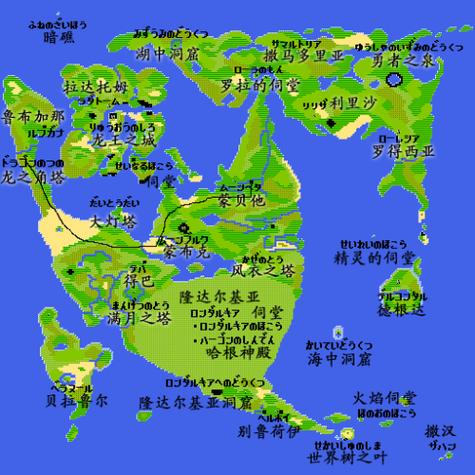 FC勇者斗恶龙2地图图标