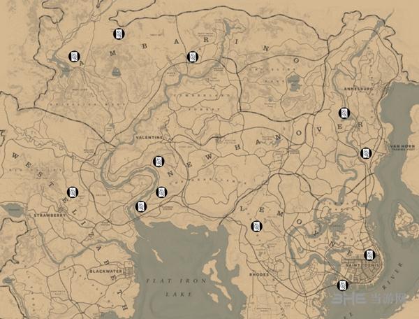 荒野大镖客2隐藏地图图标