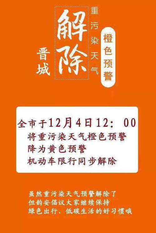 晋城橙色预警解除了吗截图