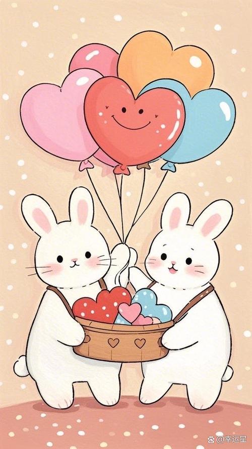 兔子接爱心图标