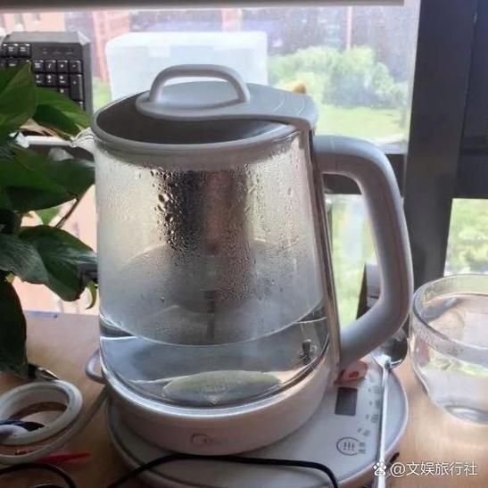 电热水壶打开盖子烧水图标