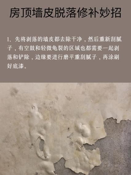 房顶掉墙皮怎么补救图标
