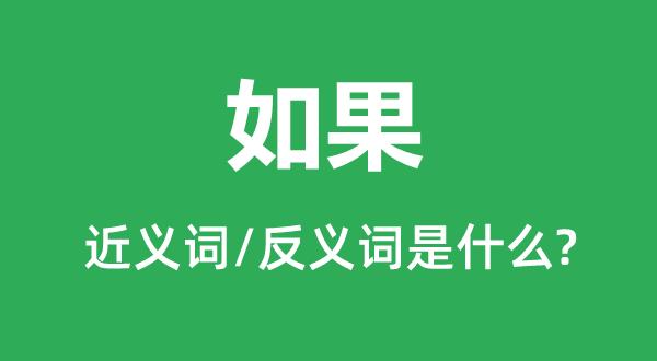 倘若的近义词截图