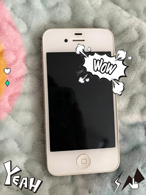 苹果手机中间有黑色圆点截图