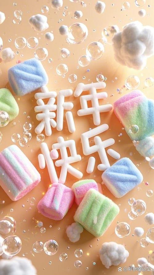 快乐的四个字祝福图标