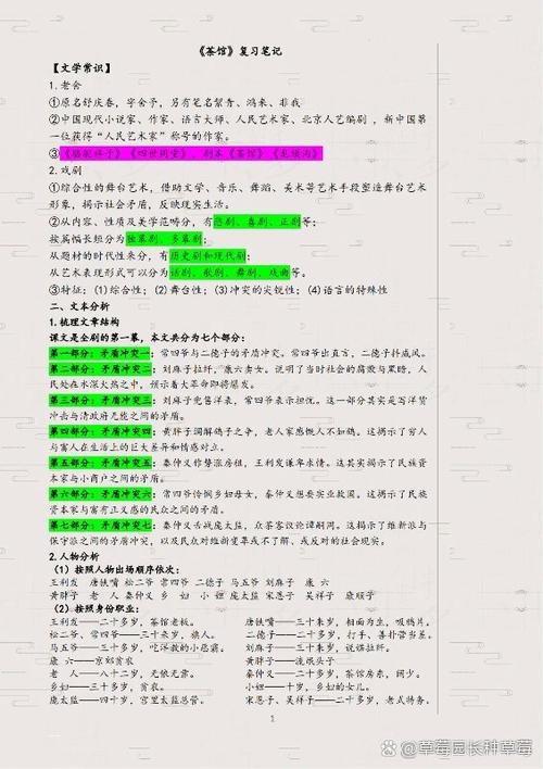 茶馆原文阅读截图