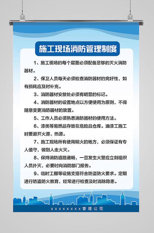 施工现场消防安全管理制度图标