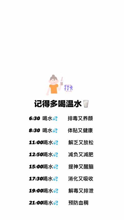 如何提醒自己多喝水