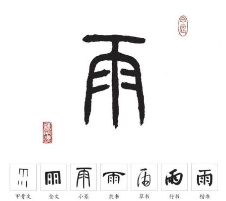 古代写雨的字图标