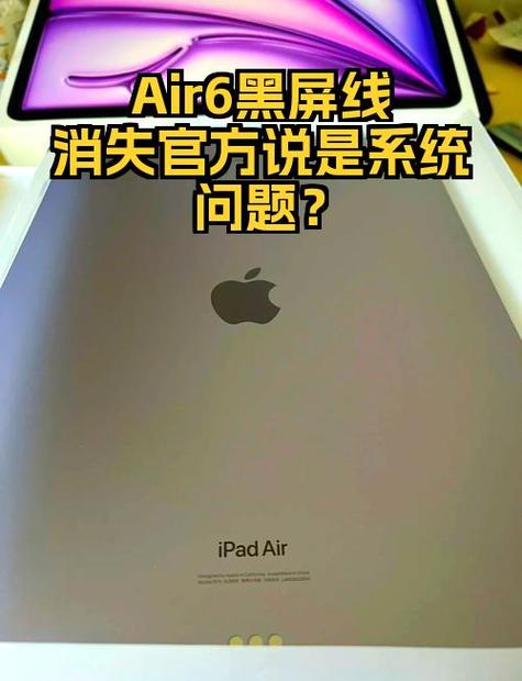 ipad屏幕出现一条黑线是怎么回事截图