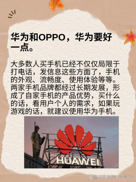 oppo和华为建议买哪个图标