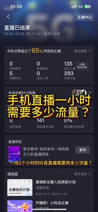 直播用流量一小时多少截图