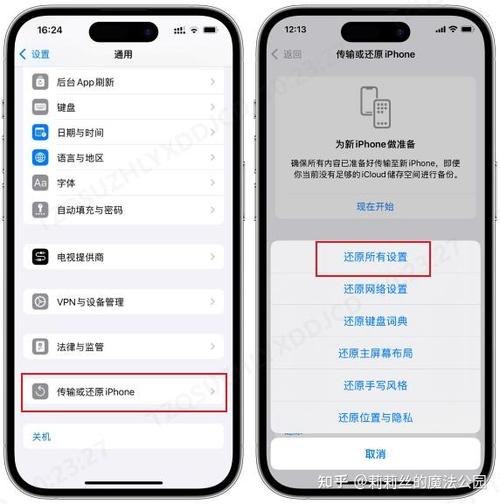 如何完全重置iphone图标
