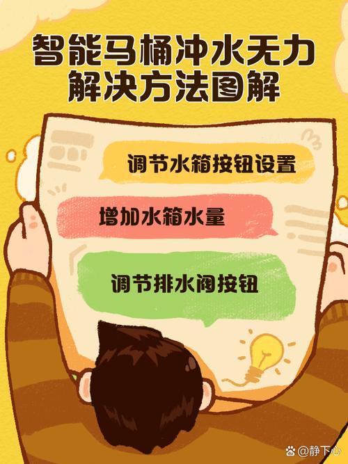马桶冲水的按钮按了没反应怎么办图标