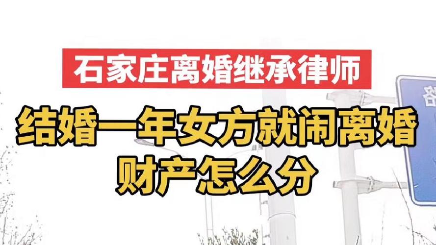 结婚一年离婚了,财产怎么分图标