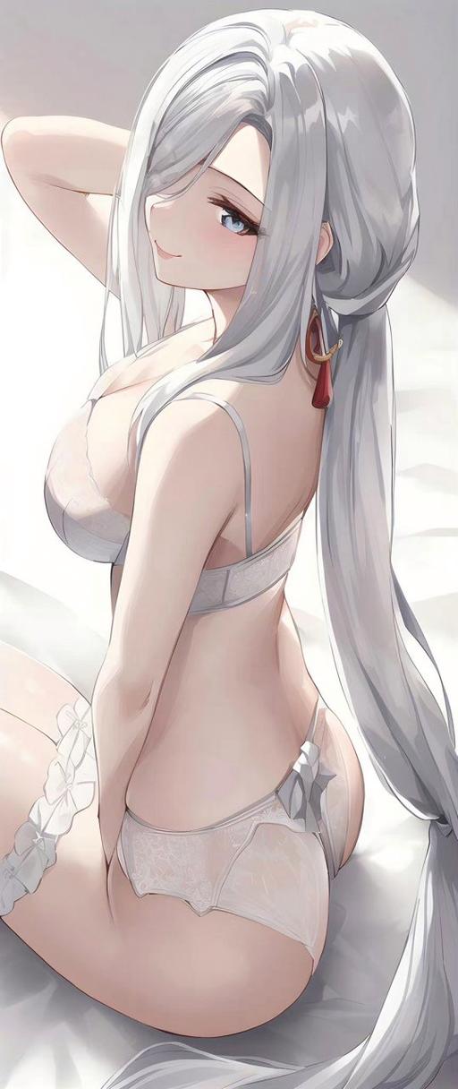 申鹤蕾丝泳装壁纸截图