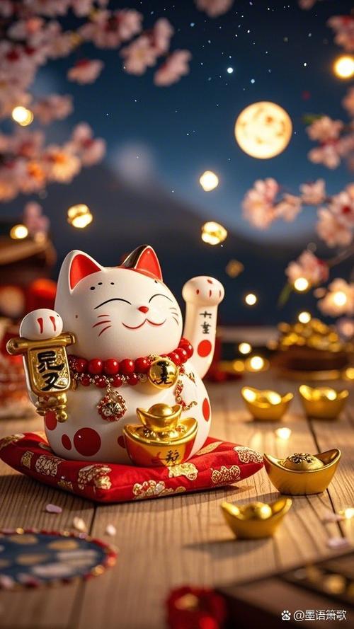 招财猫萌图图标