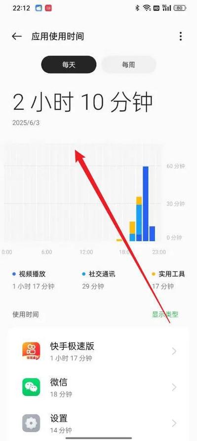 oppo手机应用时间管理截图