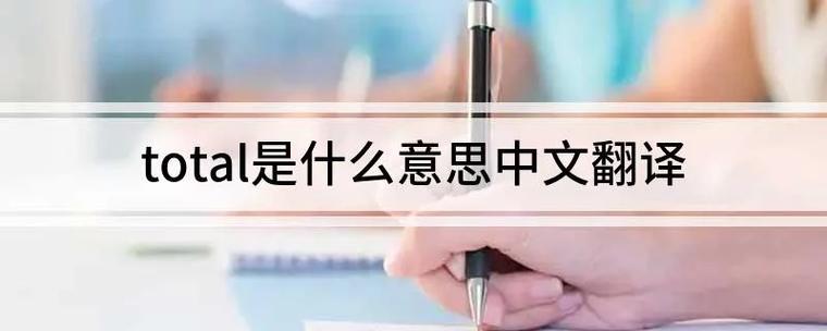 total翻译成中文截图