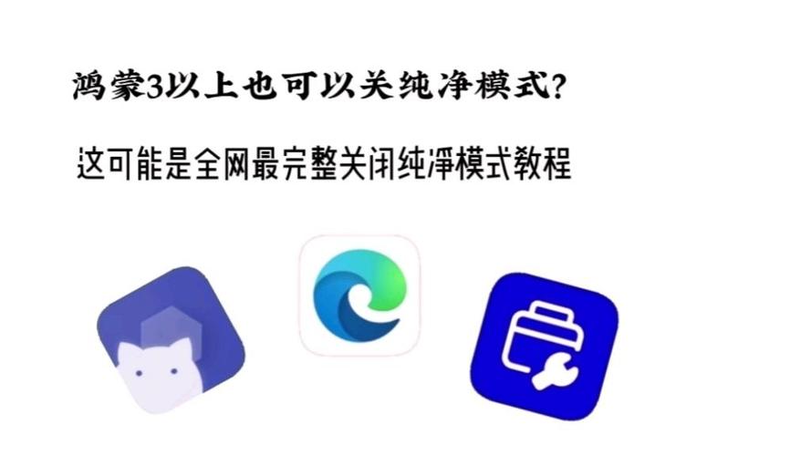 鸿蒙3.0关闭不了纯净模式