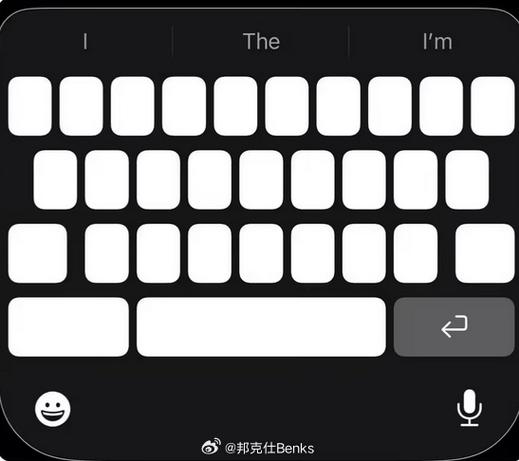 ipad键盘在屏幕中间图标