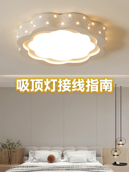 吸顶灯灯芯怎么接线图标