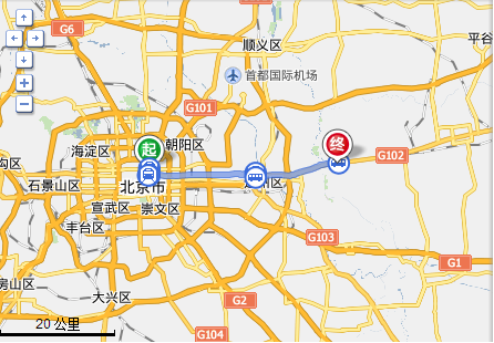 北京到燕郊怎么坐车图标