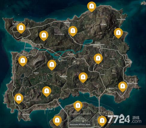 和平精英海岛地图隐藏暗道图标