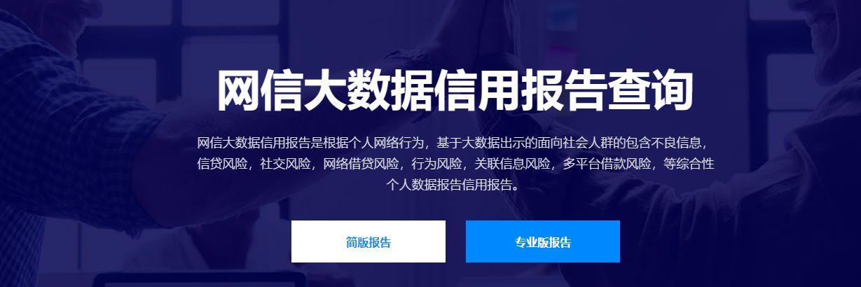 大数据查询个人信用