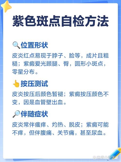 手上有紫色的斑块是什么原因图标