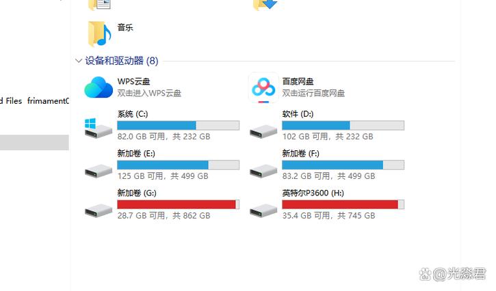 c盘分区一般多少g合适图标