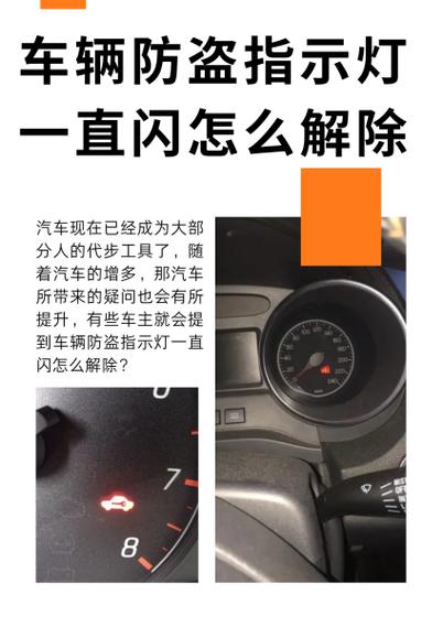 汽车锁车后防盗灯一直闪怎么关图标