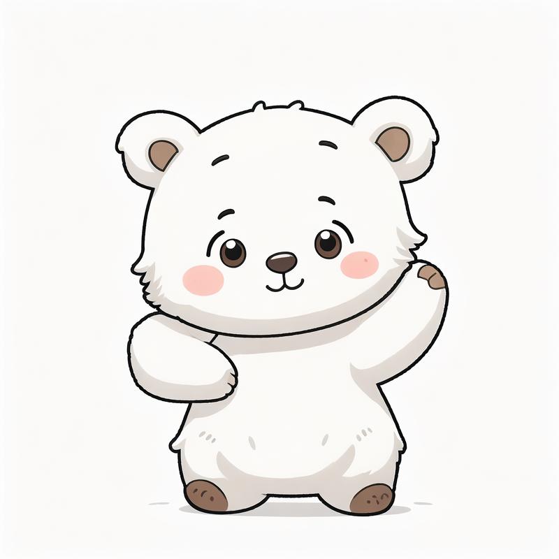 qq小白熊托脸表情含义图标