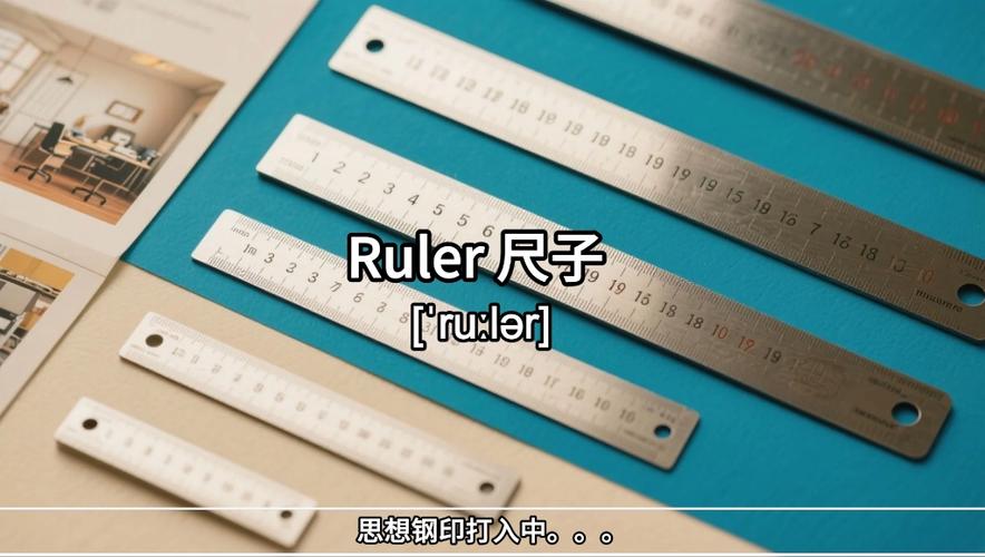 尺子单词图标