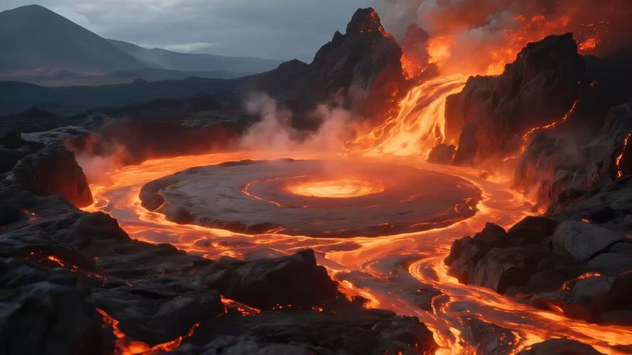 火山熔岩图片截图