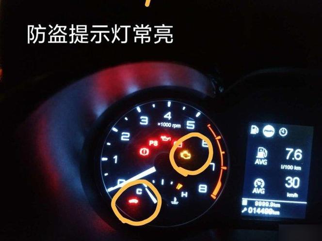 汽车防盗指示灯一直闪烁怎么回事图标