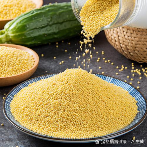 绿小米和黄小米的功效图标