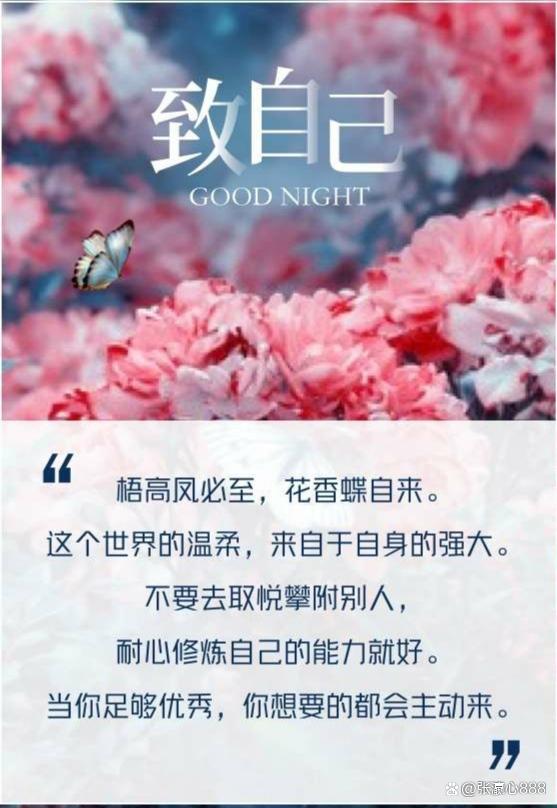花香蝶自来的励志句子图标
