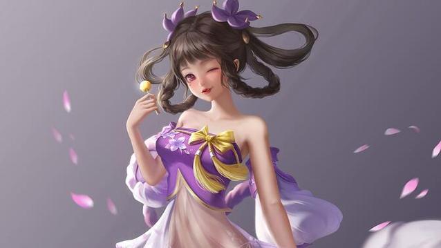 三国杀小乔丁香结去掉所有服装