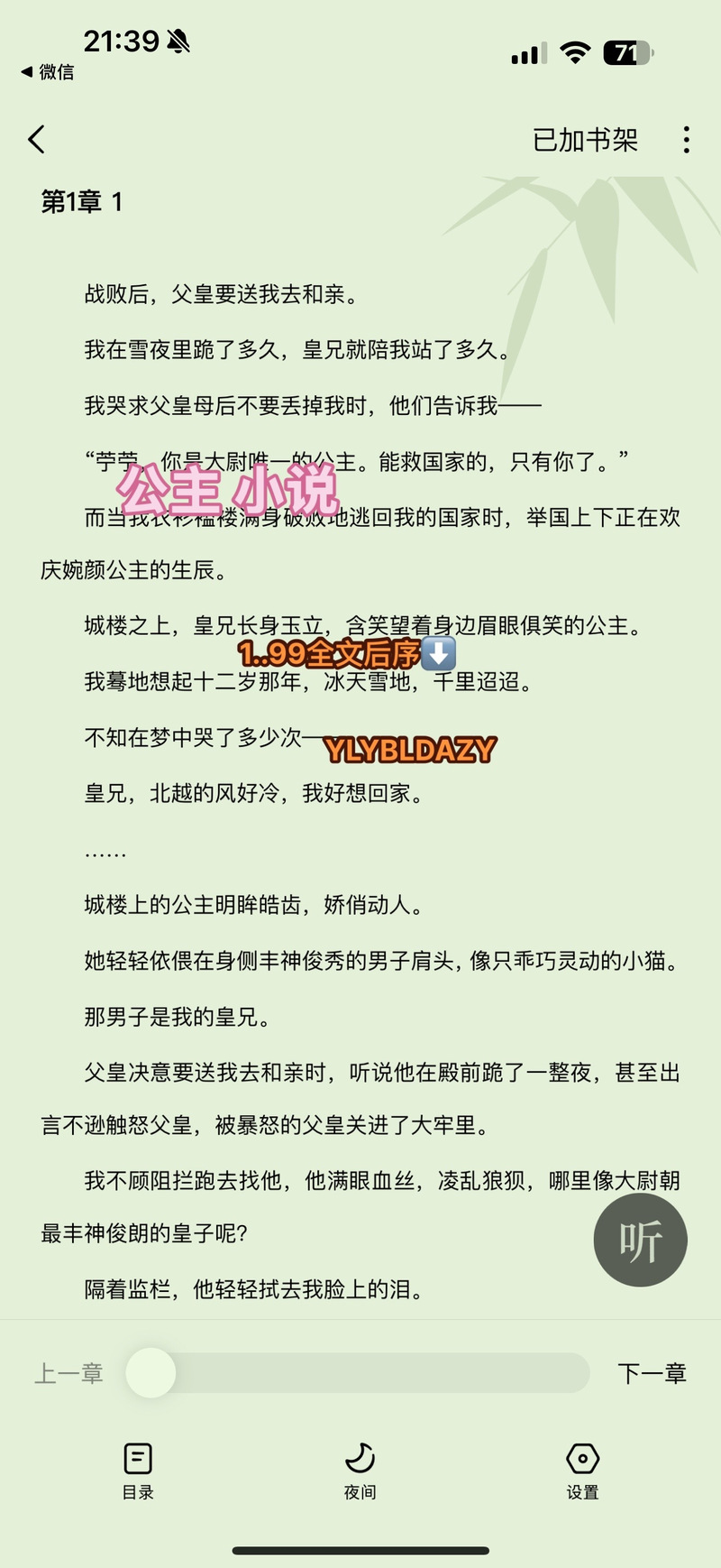 公主金玉其外全文游戏截图
