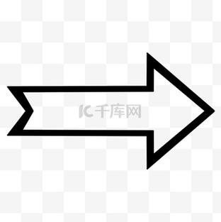 一个空心箭头有几个角图标