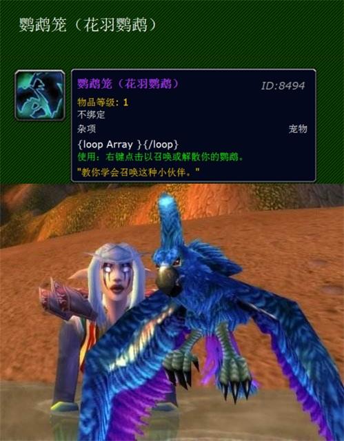 魔兽世界怀旧服花羽鹦鹉图标