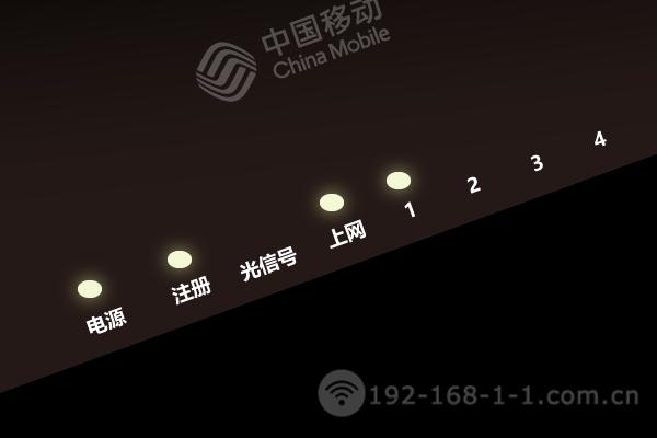 移动光猫注册灯一直亮截图