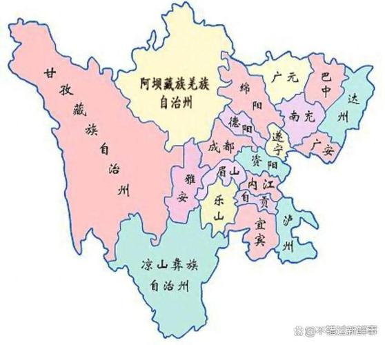 四川省行政地图图标