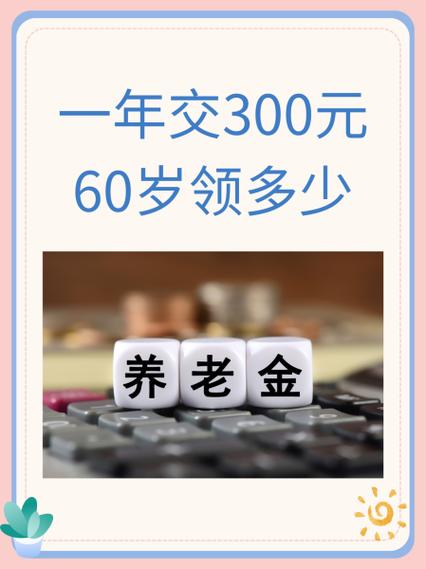 一年交300元60岁领多少图标