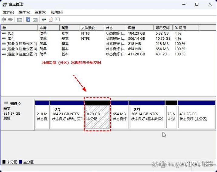 不小心把c盘压缩了图标